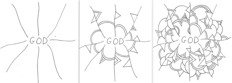 Two-Stroke Doodled Prayers - Praying in Color